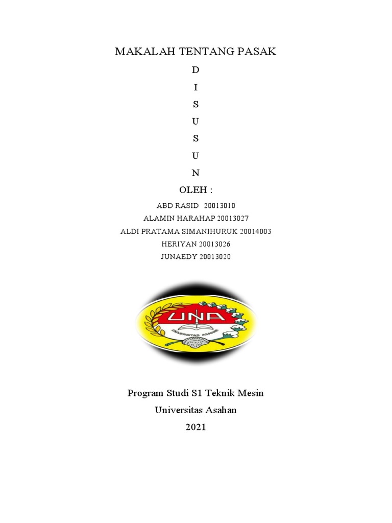 Definisi dan Pemasangan Pasak Mesin | PDF