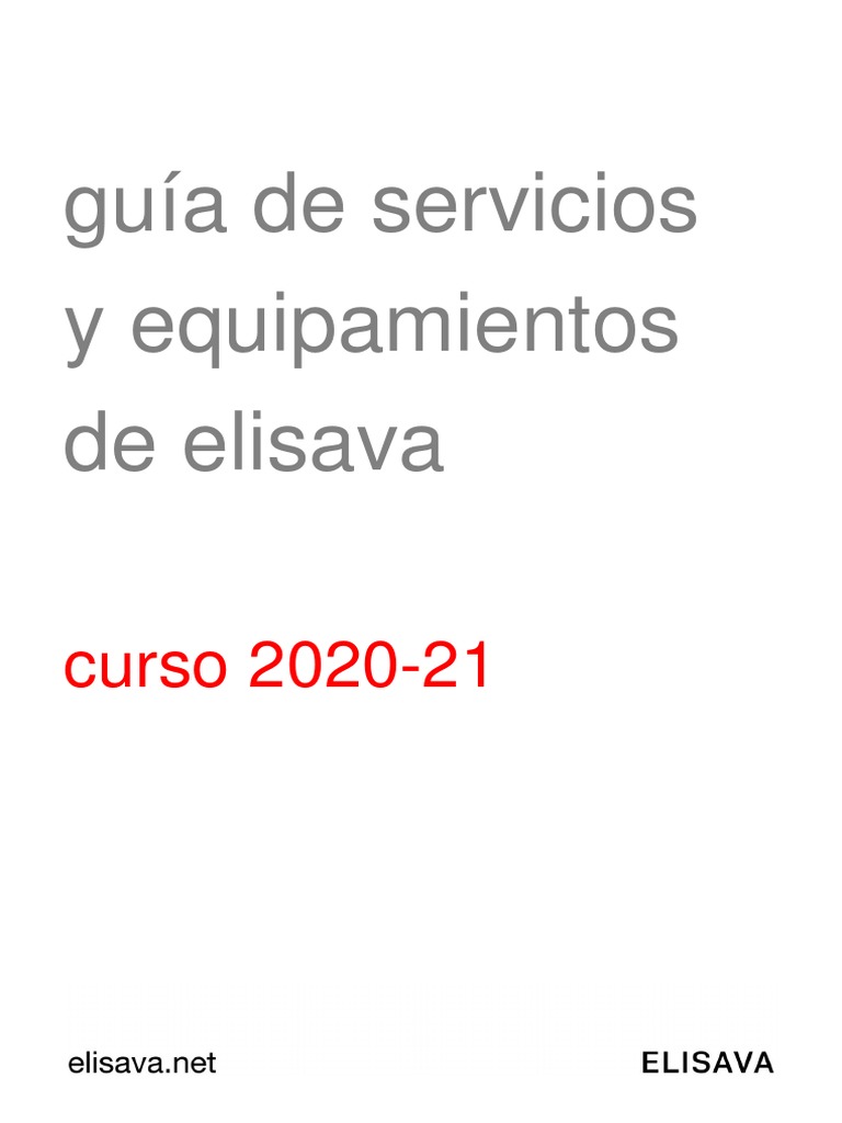 Guia de Servicios y Equipamientos ELISAVA 2021-22 | PDF | Laboratorios | Impresora (Computación)