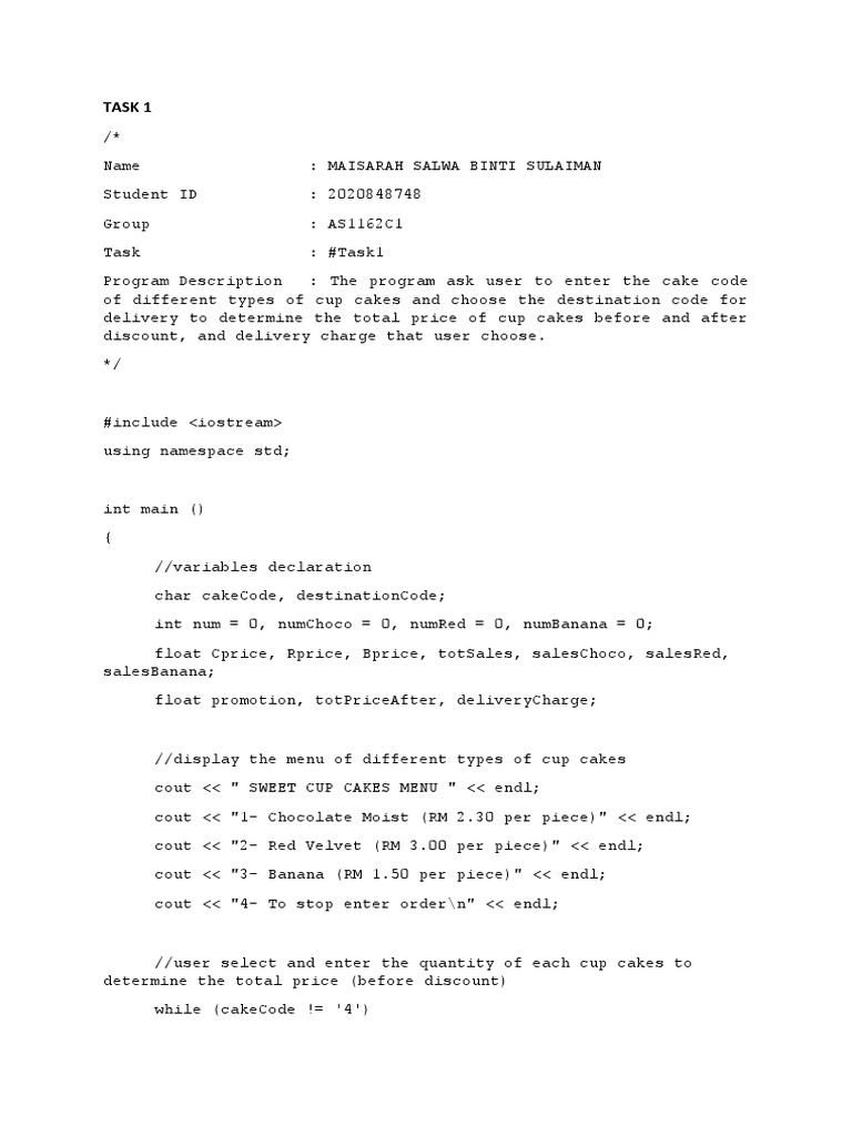 Csc126 Individual Assignment Maisarah Salwa 2020848748 As1162c1 Download Free Pdf 