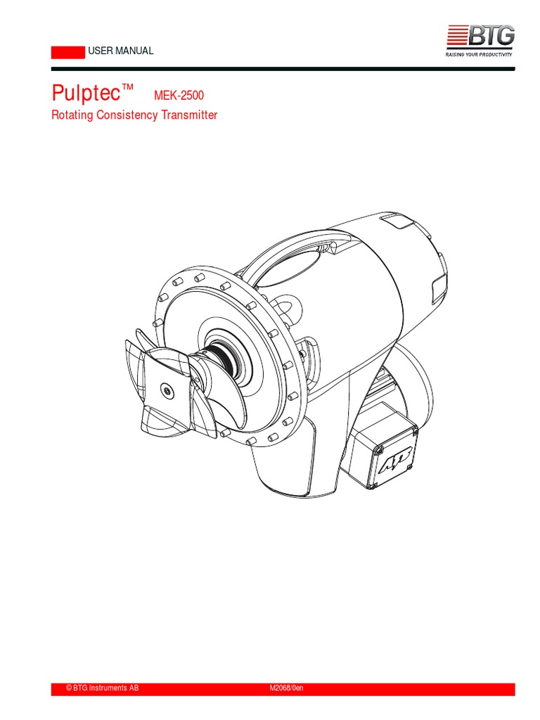 Pulptec: MEK-2500 Rotating Consistency Transmitter | PDF | Calibration ...