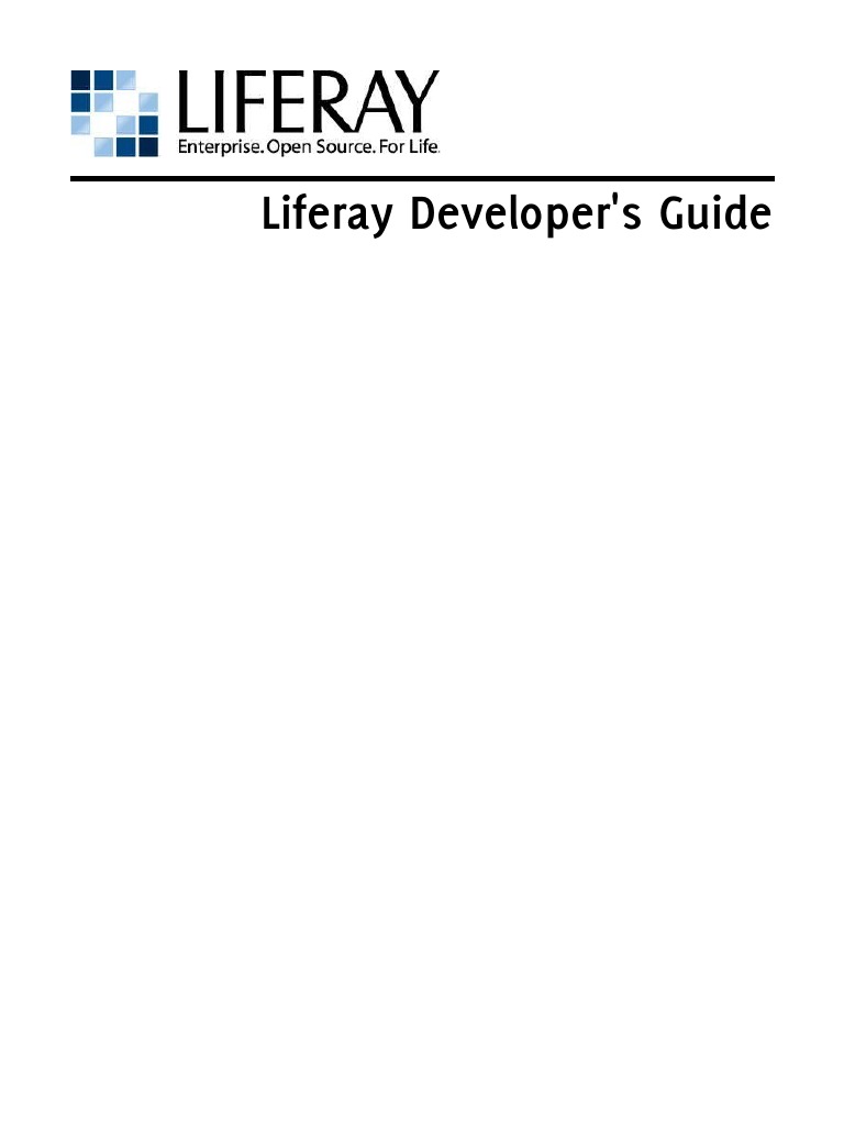 Liferay Developer Guide 6.0 | PDF | Integrated Development Environment | Eclipse (Software)
