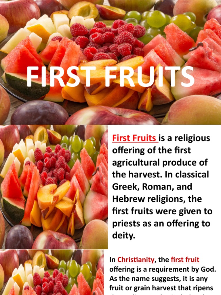 First Fruit 2022 Declaration of Blessing With You | PDF