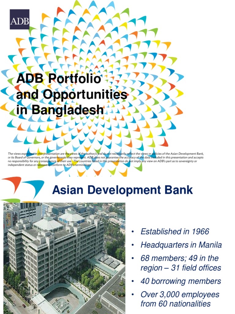 Adb Portfolio and Opportunities Bangladesh | Download Free PDF | Asian ...