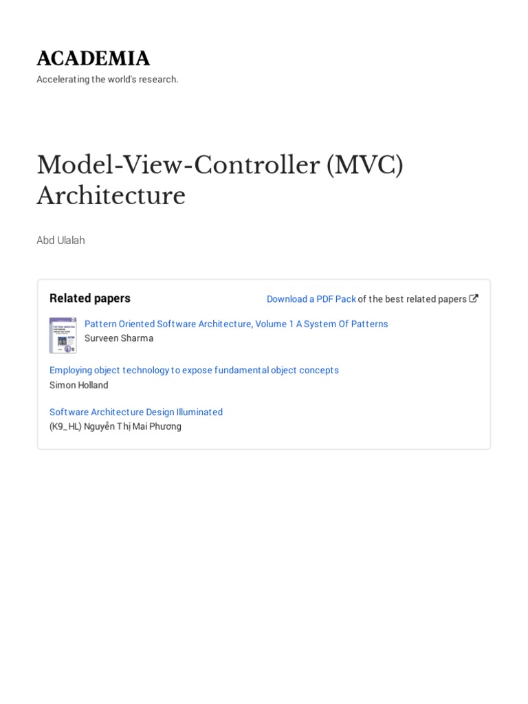MVC With Cover Page v2 | PDF | Graphical User Interfaces | Class (Computer Programming)