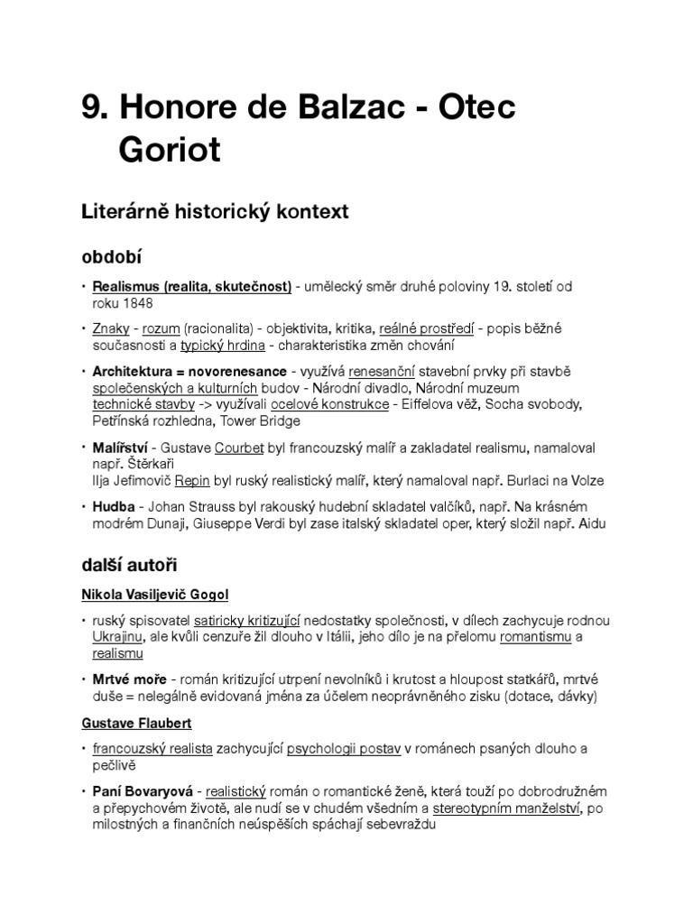 CJL 9. Otec Goriot | PDF
