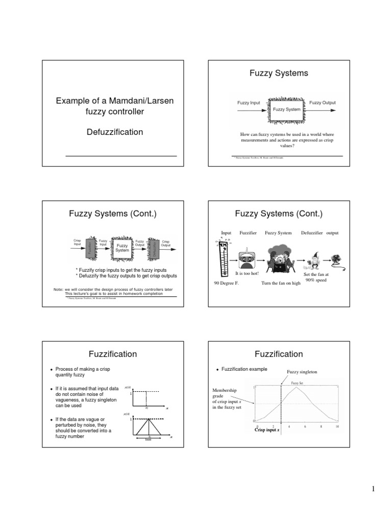 Fuzzyfication and Defuzzification | PDF | Fuzzy Logic | Discrete Mathematics
