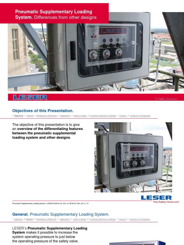 Pneumatic Supplementary Loading System Design Differences | PDF | Valve ...