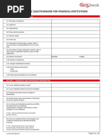 Sanctions Assessment Questionnaire Form | PDF | Banks | Economies