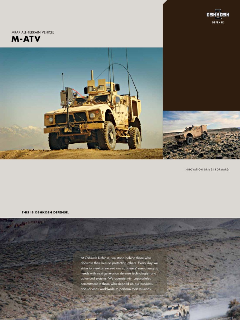 M-Atv: Mrap All-Terrain Vehicle | PDF | Humvee | Mrap