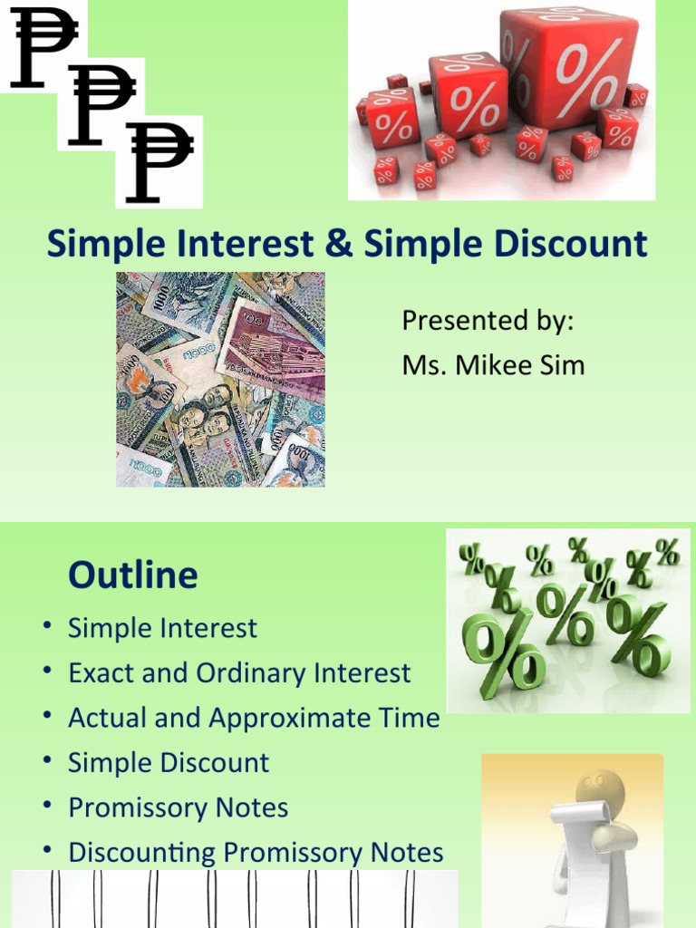 BUSANA1 Chapter 1 Simple Interest Simple Discount | PDF | Interest | Loans