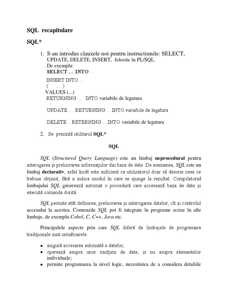 SGBD SQL | PDF