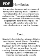 HOMILETICS | PDF | Homiletics | Sermon