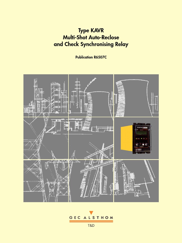 Type KAVR Multi-Shot Auto-Reclose and Check Synchronising Relay | PDF ...