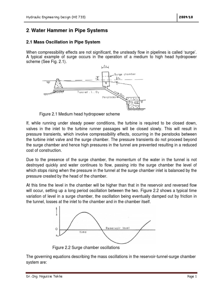 Water Hammer Analysis2 | PDF | Fluid Dynamics | Waves