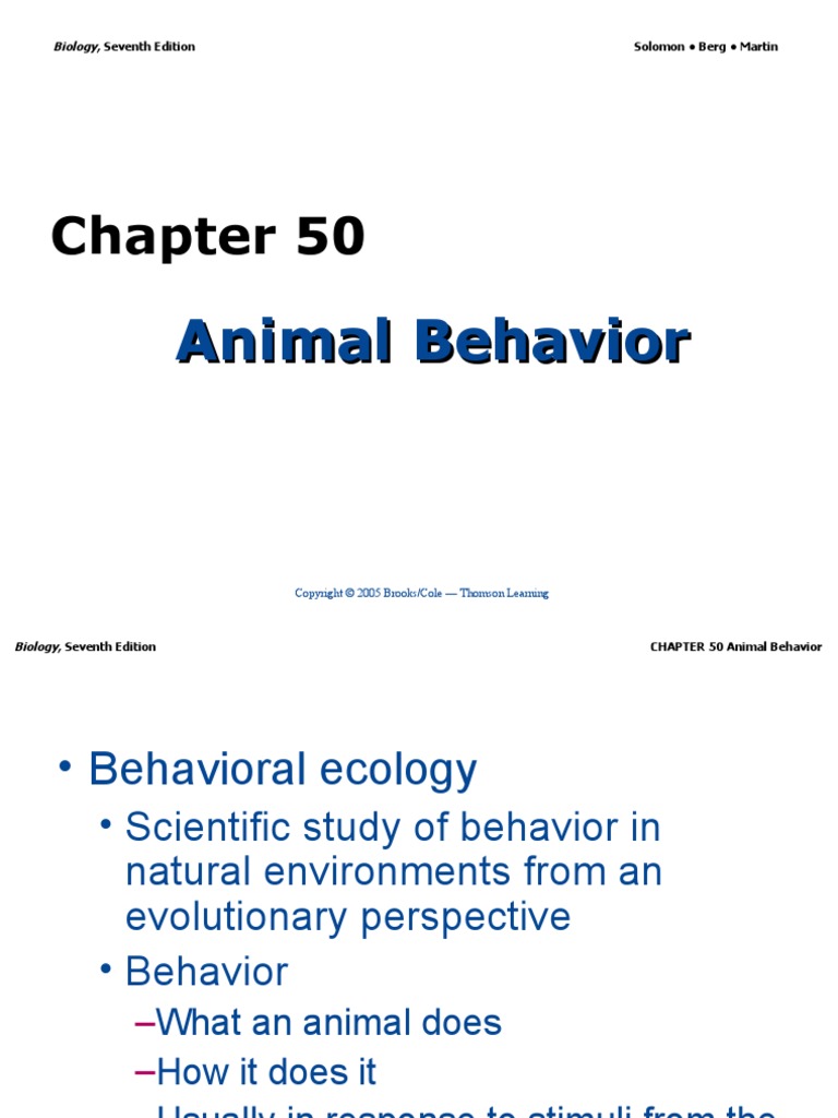 Animal Behavior | PDF | Learning | Ethology