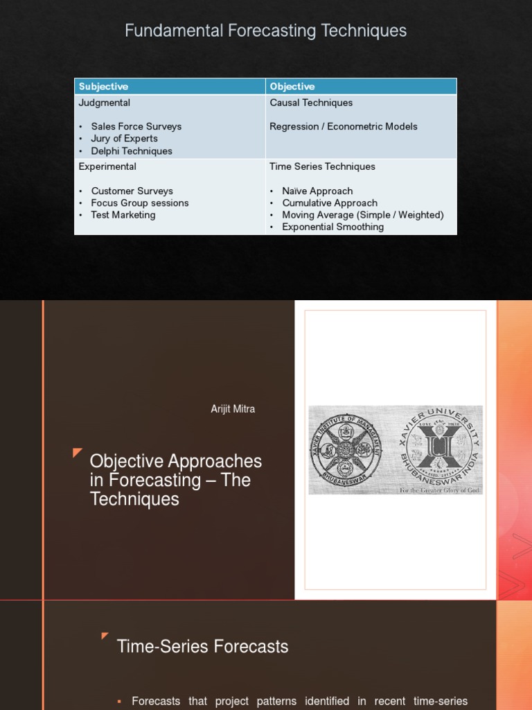 OM 1 Ses 4 - 5 - Demand Forecasting Techniques | PDF | Errors And Residuals | Forecasting