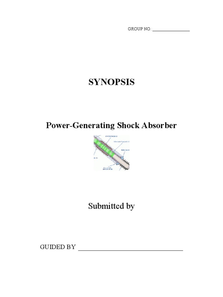 Synopsis: Power-Generating Shock Absorber | Download Free PDF ...