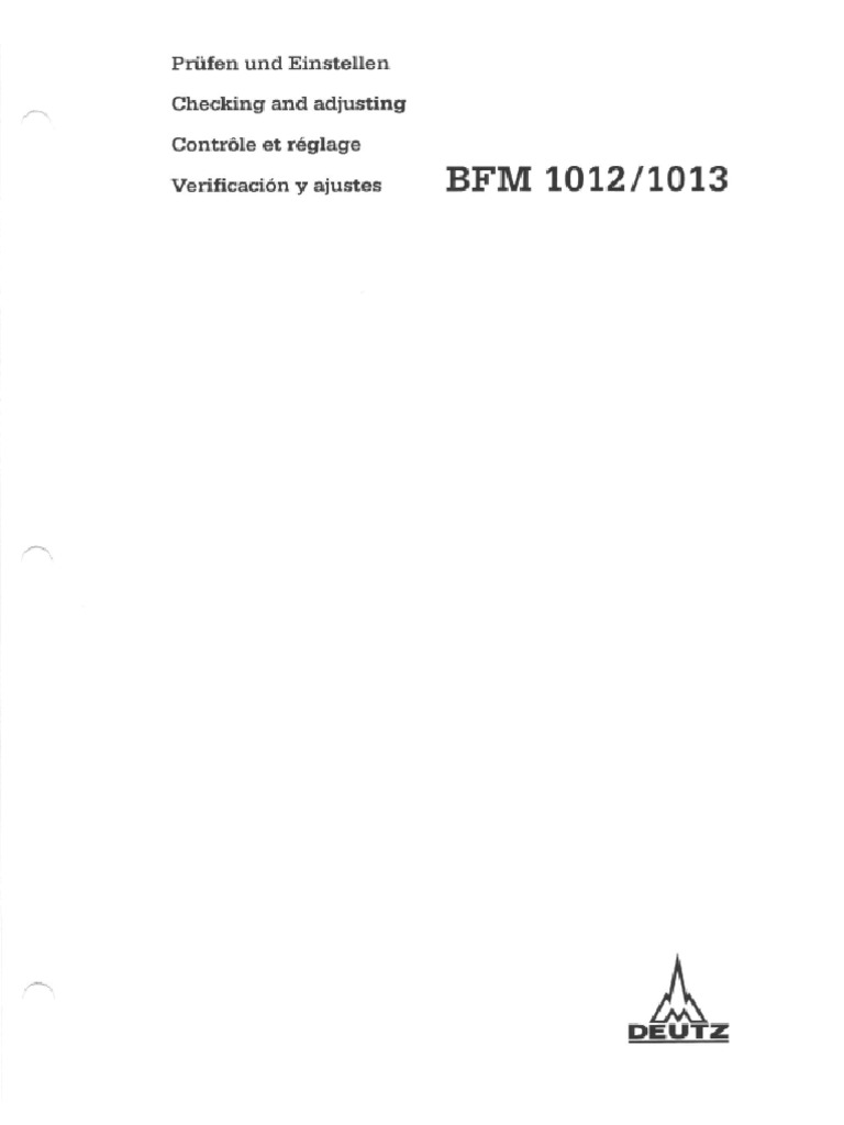 Deuzt BFM 1012-1013 | PDF