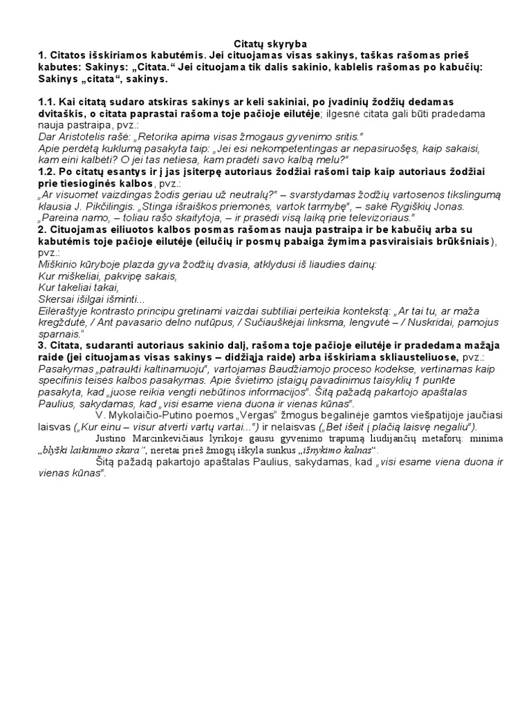 Citatu Skyryba | PDF