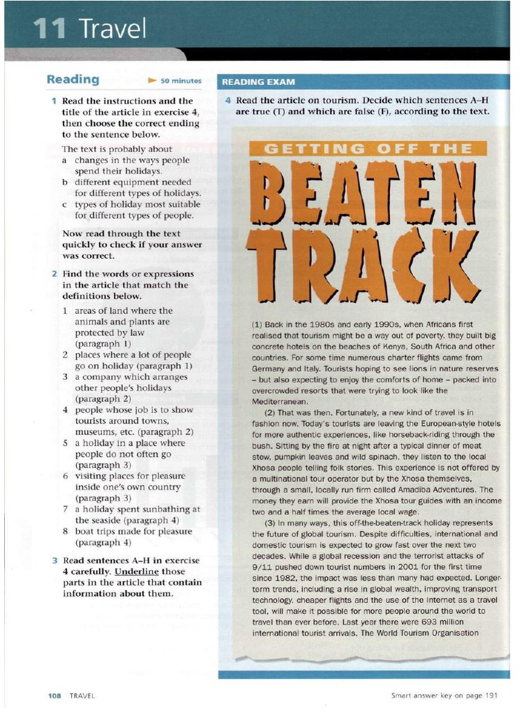 Tting Off The Beaten Track. | PDF