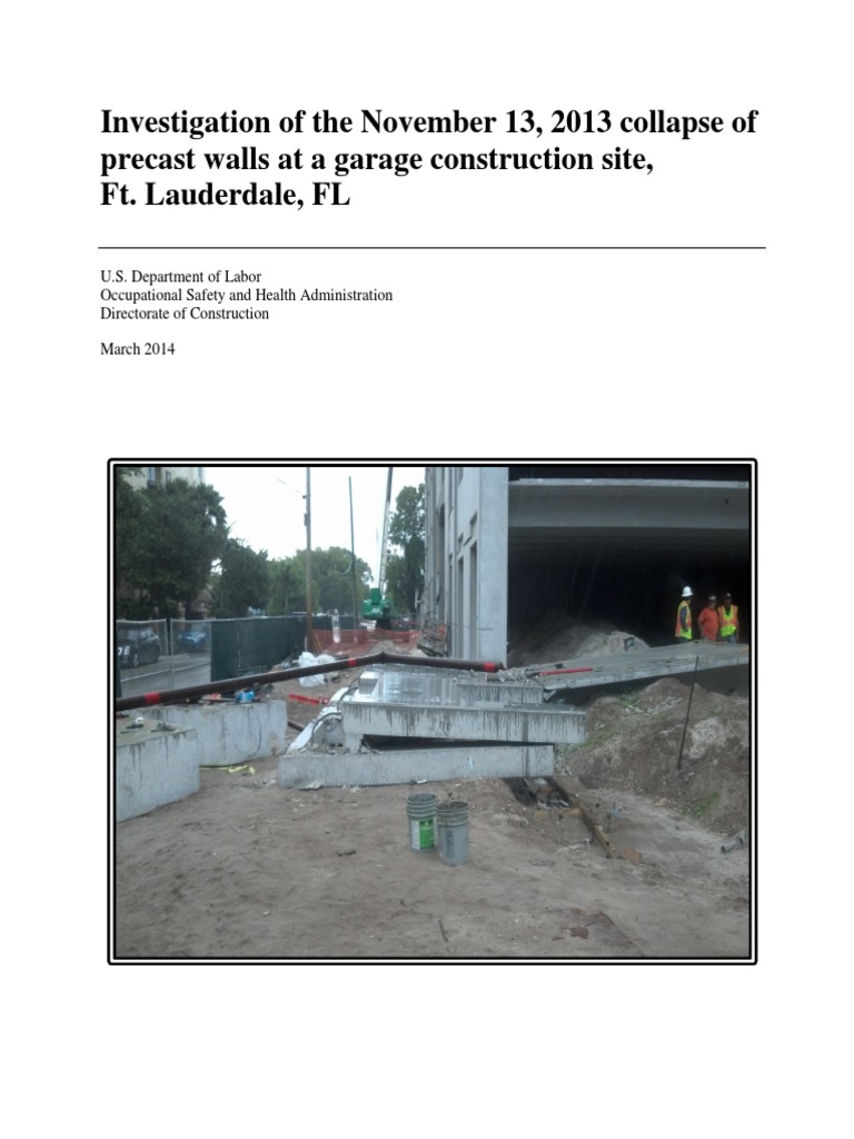 Precast Wall Collapse Investigation Report | PDF | Strength Of ...