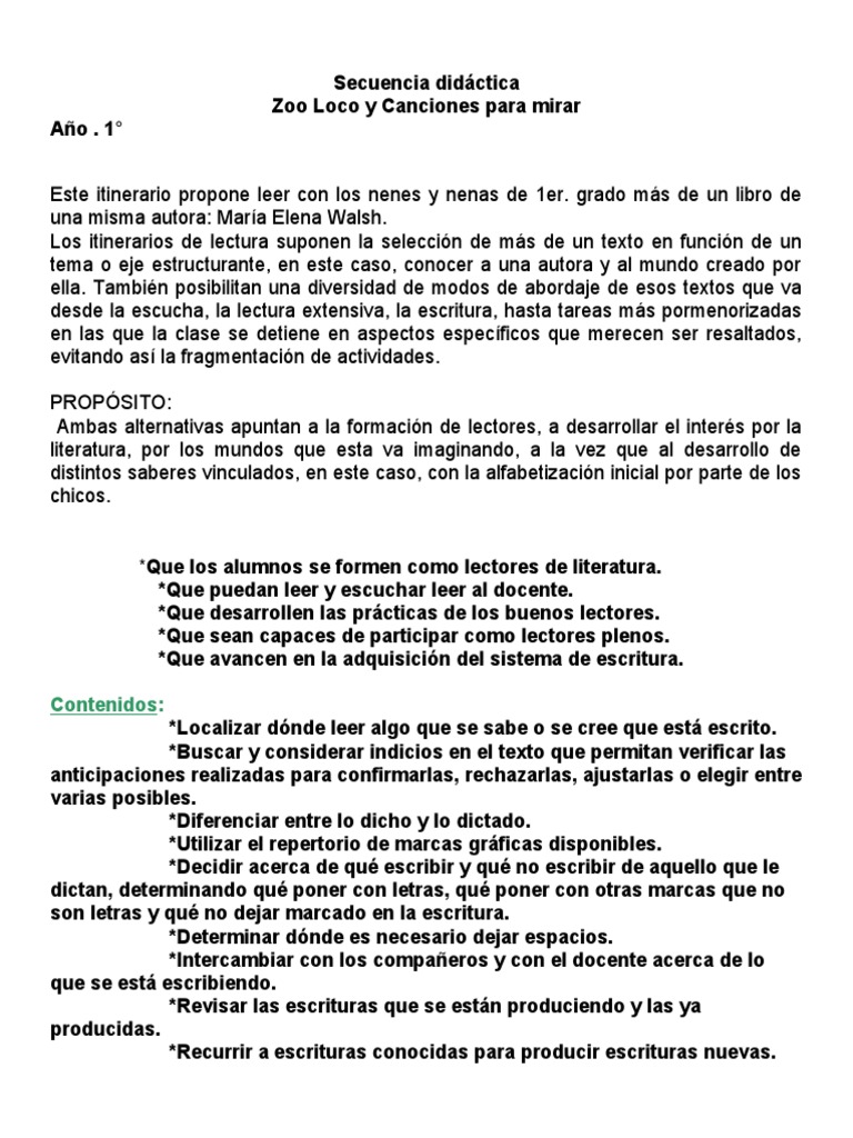 Zoo Loco Editado | PDF | Palabra | Libros