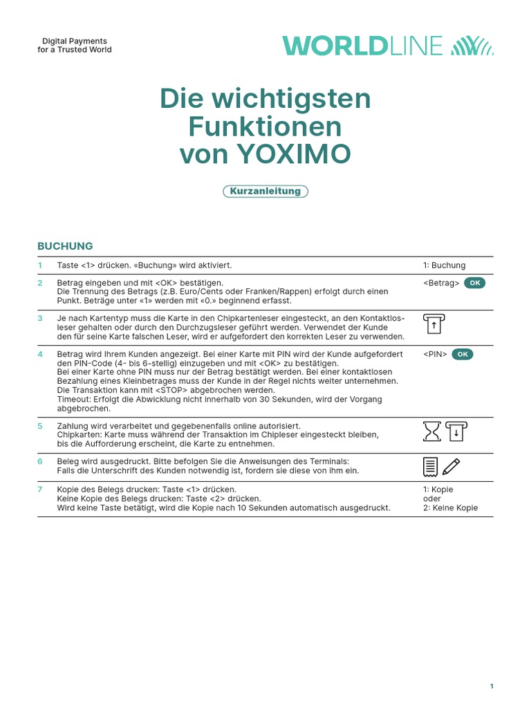 Quick Guide Yoximo INT de Opt | PDF