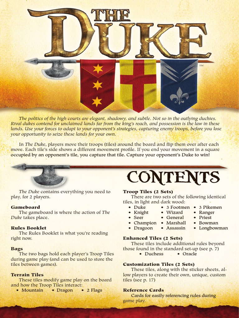 3 - The Duke Rulebook Hi-Res - FINAL | PDF