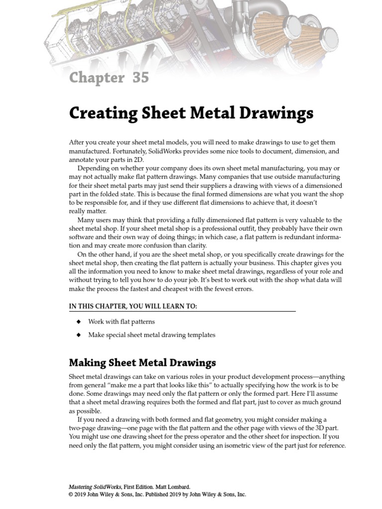 Creating Sheet Metal Drawings | PDF | Sheet Metal | Computing