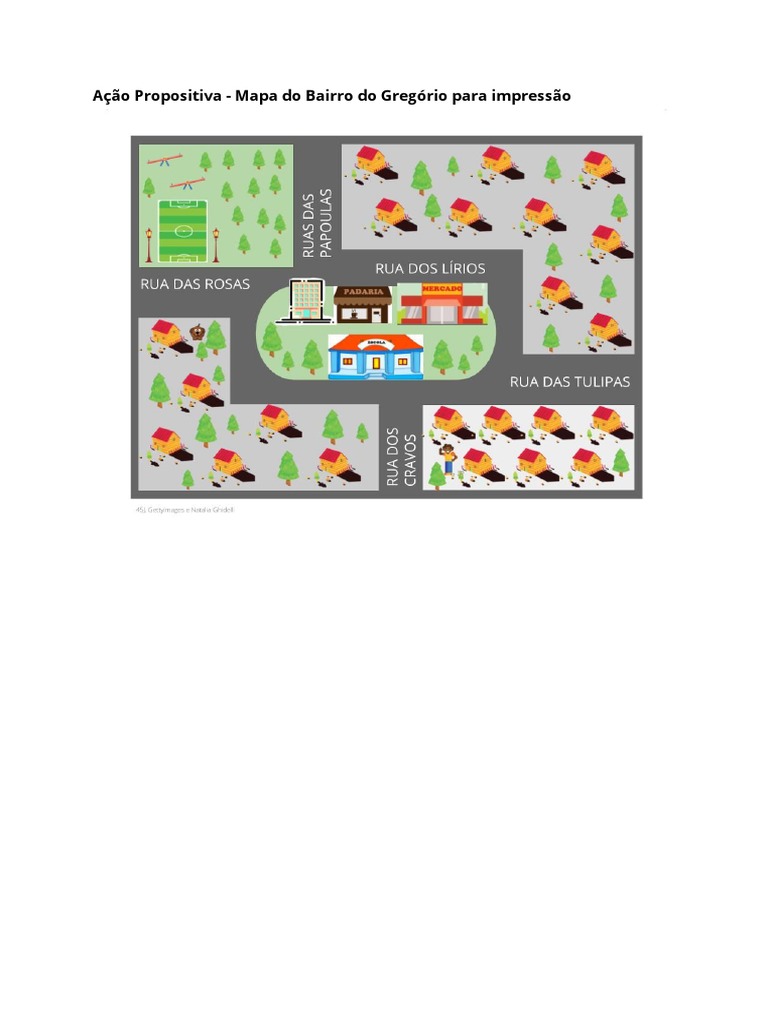 Mapa do Bairro do Gregório para Impressão | PDF