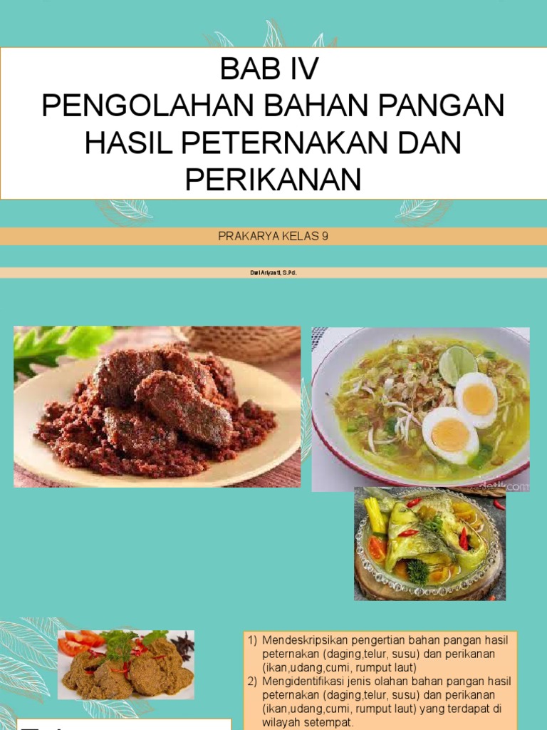 Pengolahan Hasil Peternakan dan Perikanan | PDF