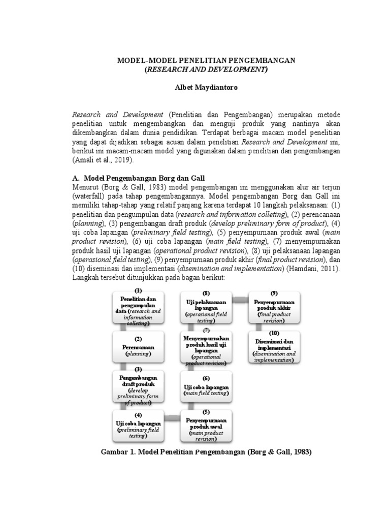 Model-Model Penelitian Dan Pengembangan | PDF