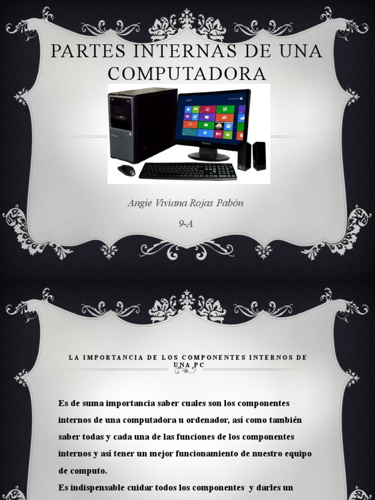 Partes Internas de Una Computadora | PDF | Hardware de la computadora ...