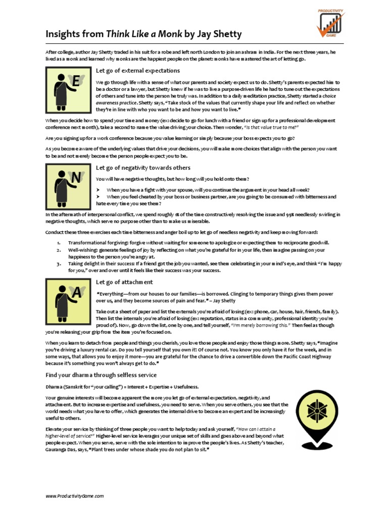 Think Like A Monk | PDF