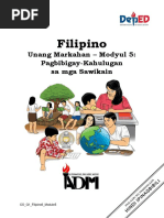 Pang-Ukol Pagsasanay | PDF