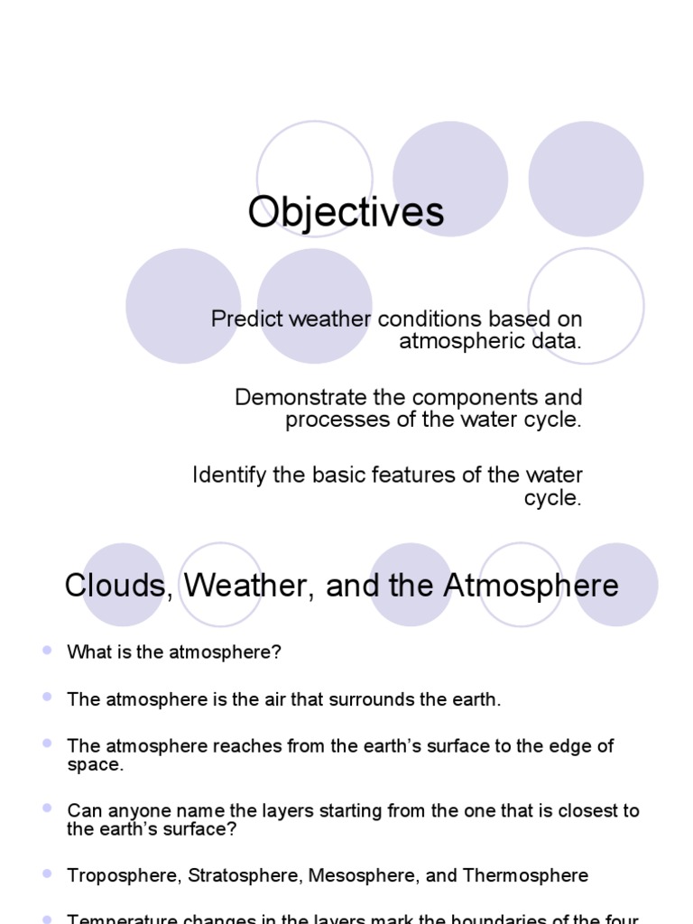 Weather, Clouds & Water Cycle Guide | PDF | Foreign Language Studies ...