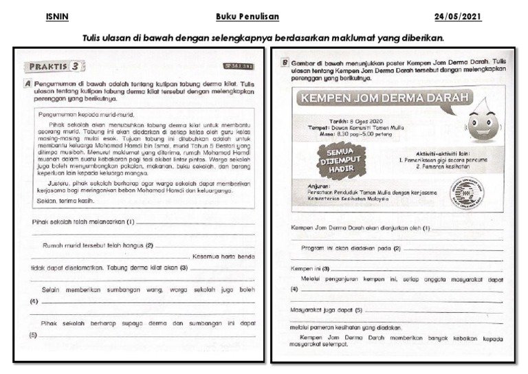 Ulasan - Kempen Jom Derma Darah Tabung Derma Kilat | PDF