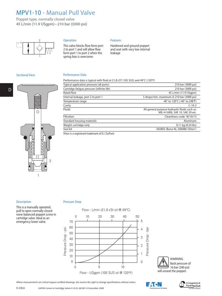MPV1 10 | PDF | Valve | Pressure