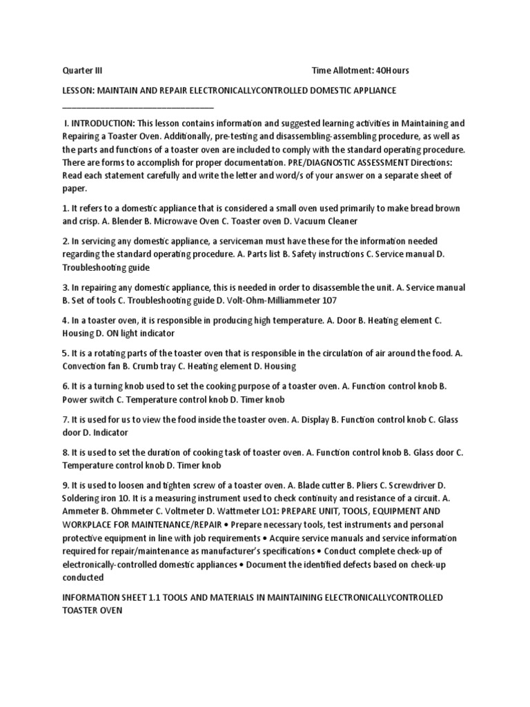 Coc 2 | PDF | Occupational Safety And Health | Oven