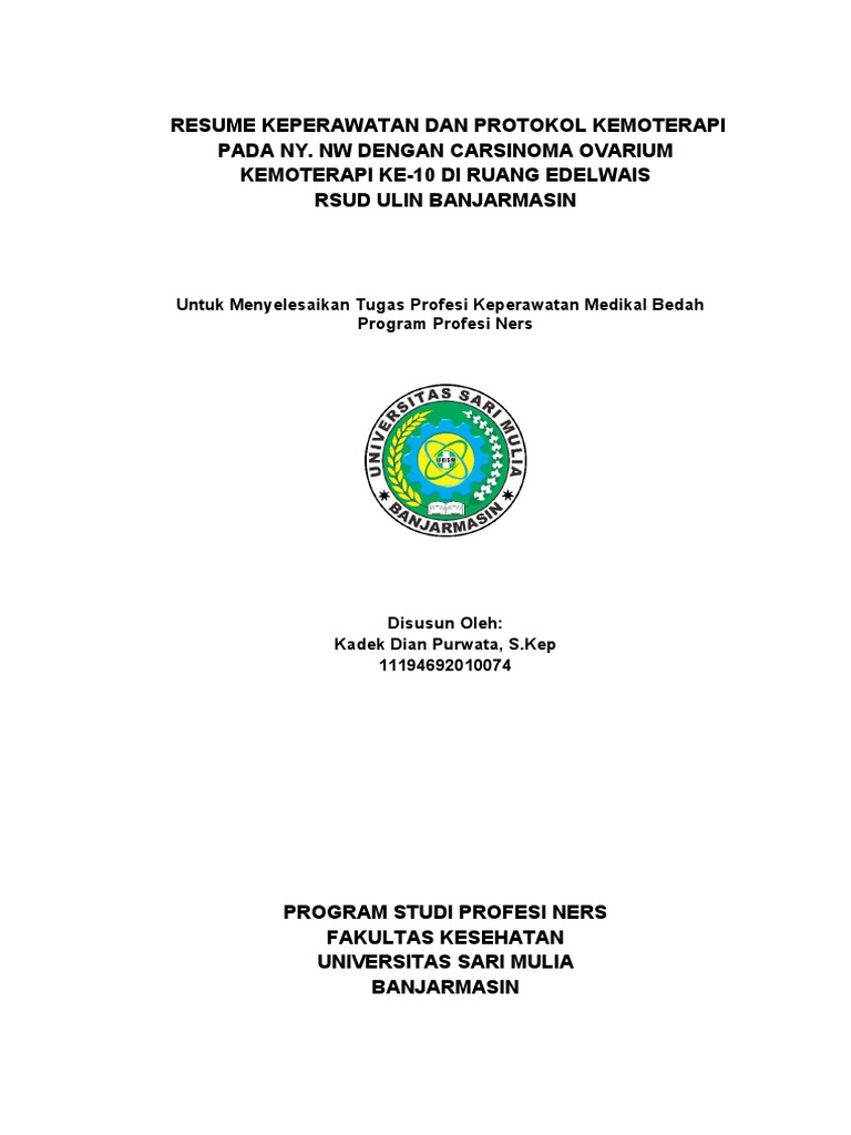Resume Ca Ovarium | PDF