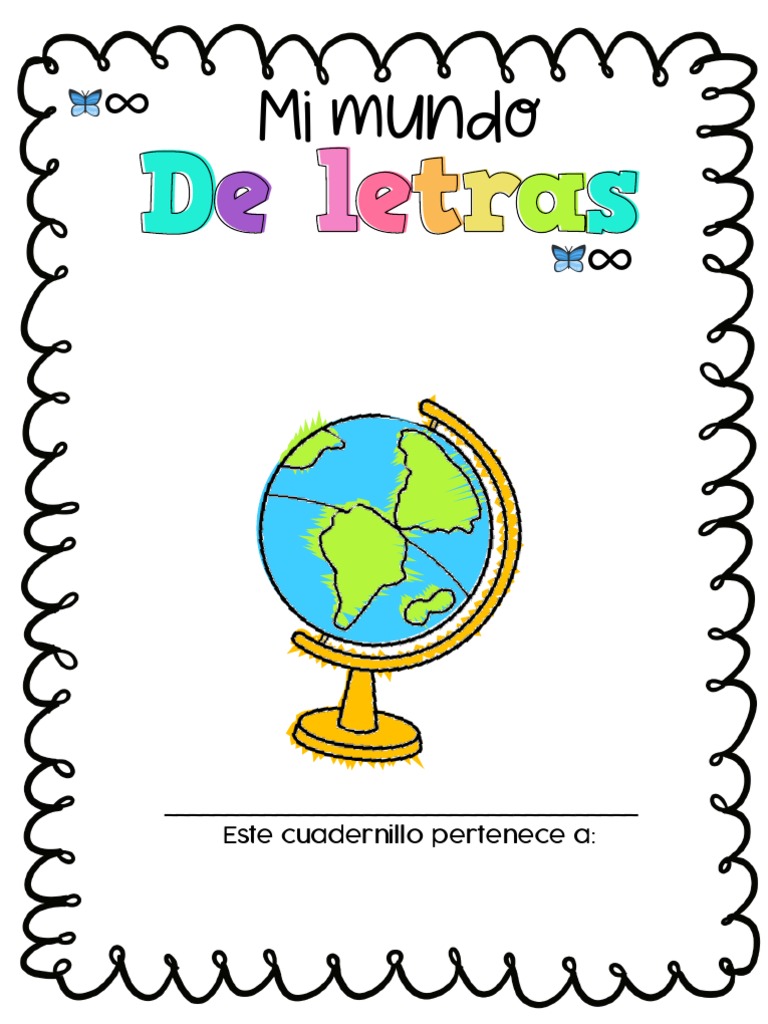Cuaderno Mi Mundo de Letras | PDF | Color | Percepción visual
