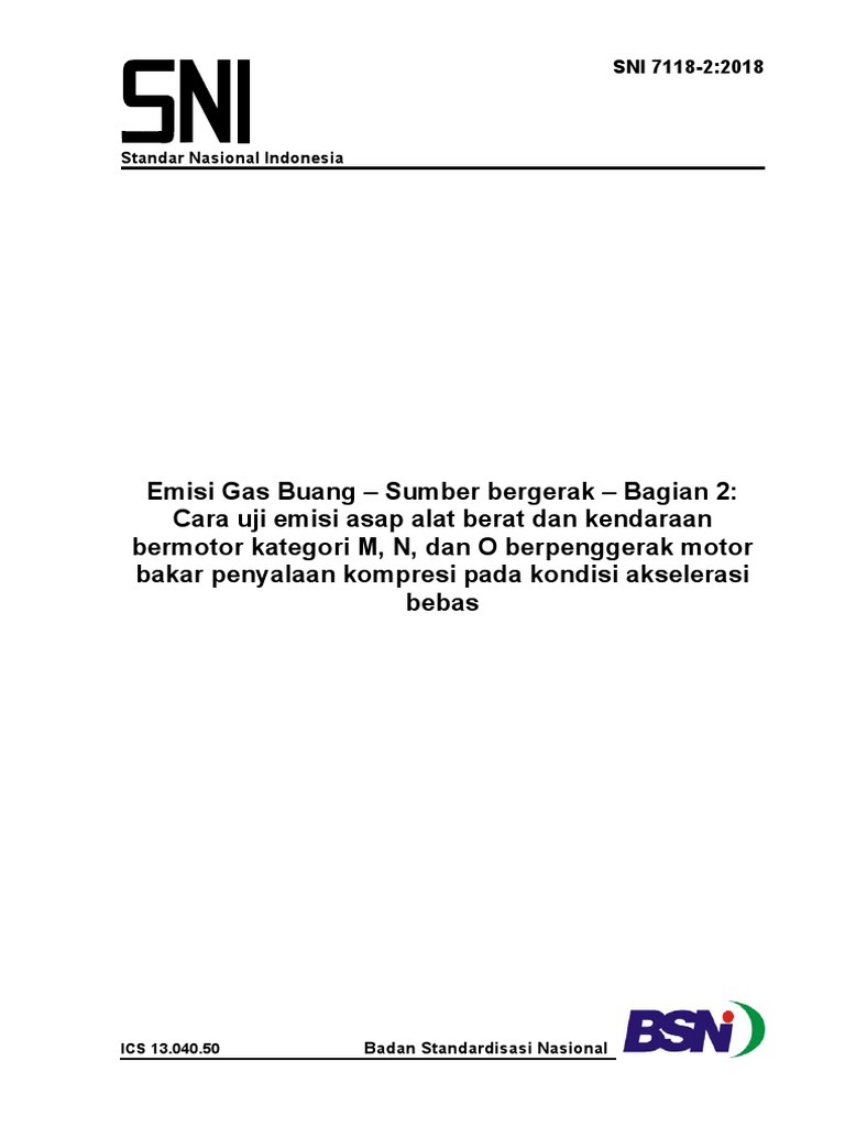 Sni 7118-2-2018 | PDF