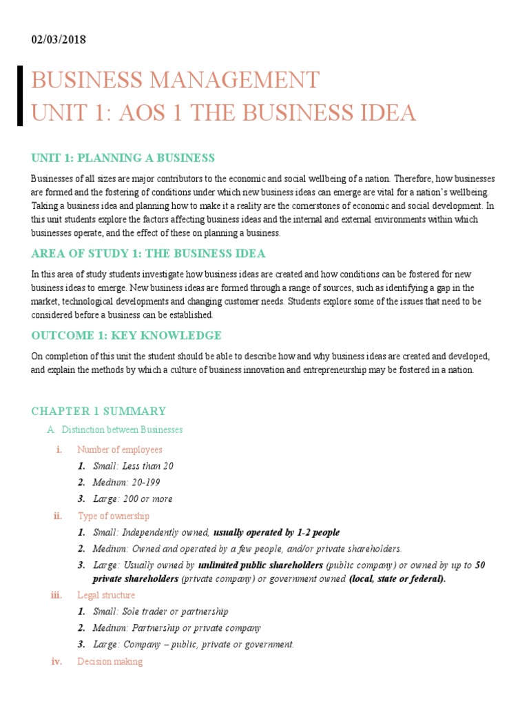 Business Management U1 Notes | PDF | Corporate Social Responsibility ...