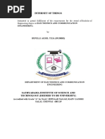 IOT Internship Report | PDF | Internet Of Things | Embedded System