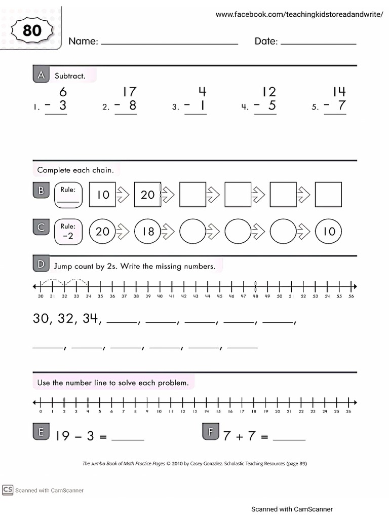 Maths Worksheets For Grade 1 - Part 3 | PDF
