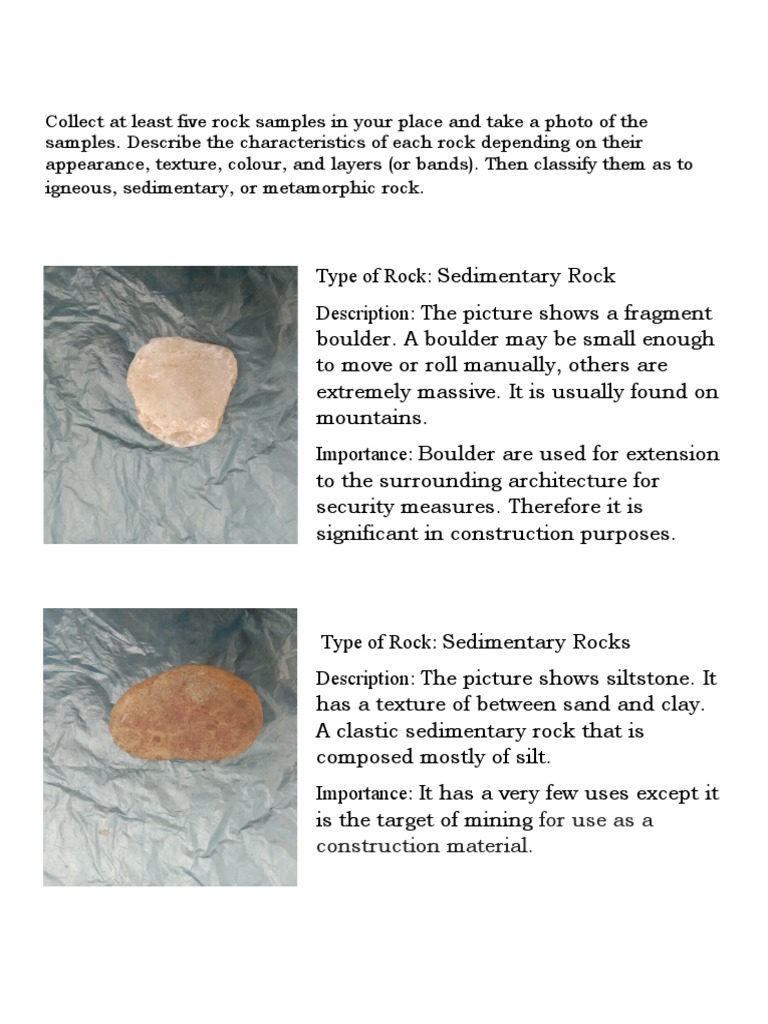 Rocks Physical Science Grade 11 | PDF