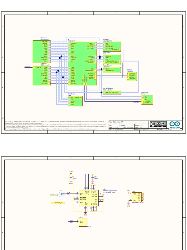Arduino PortentaH7 Schematic V1.0 | PDF | Implied Warranty | Computer Hardware