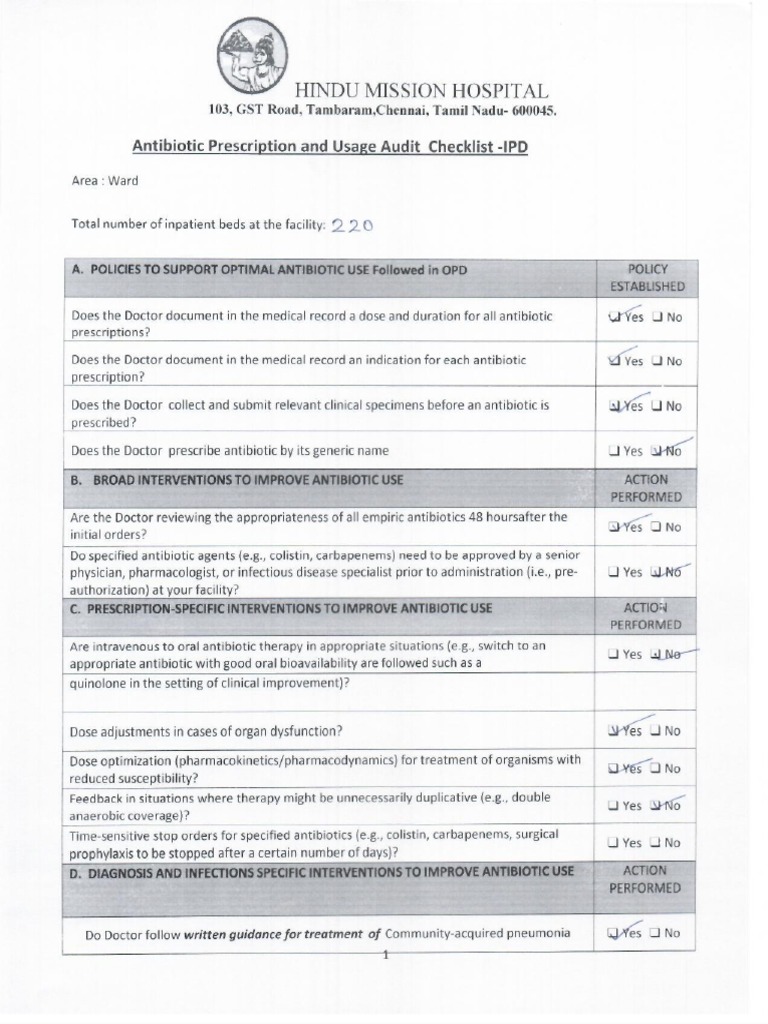 IPD Antibiotic Audit | PDF