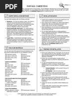 Method Statement For Carpet Tile Installation | PDF | Flooring | Carpet