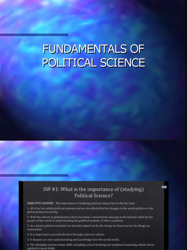 Fundamentals of Pol Sci | PDF | Political Science | State (Polity)